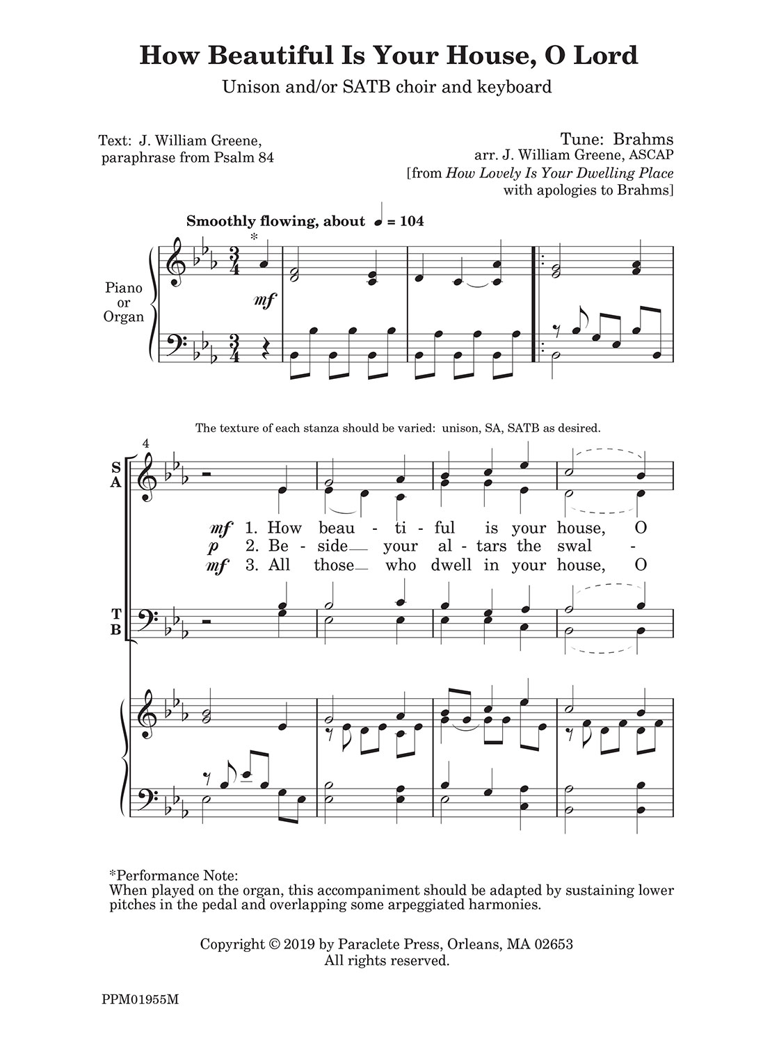 How Beautiful is Your House, O Lord - Paraclete Press Sacred Music