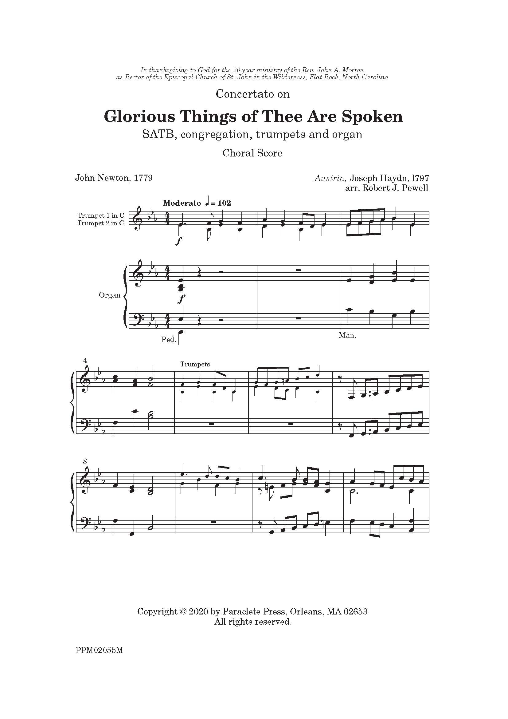 Concertato on “Glorious Things of Thee are Spoken”