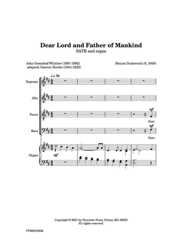 Dear Lord and Father of Mankind - Paraclete Press Sacred Music