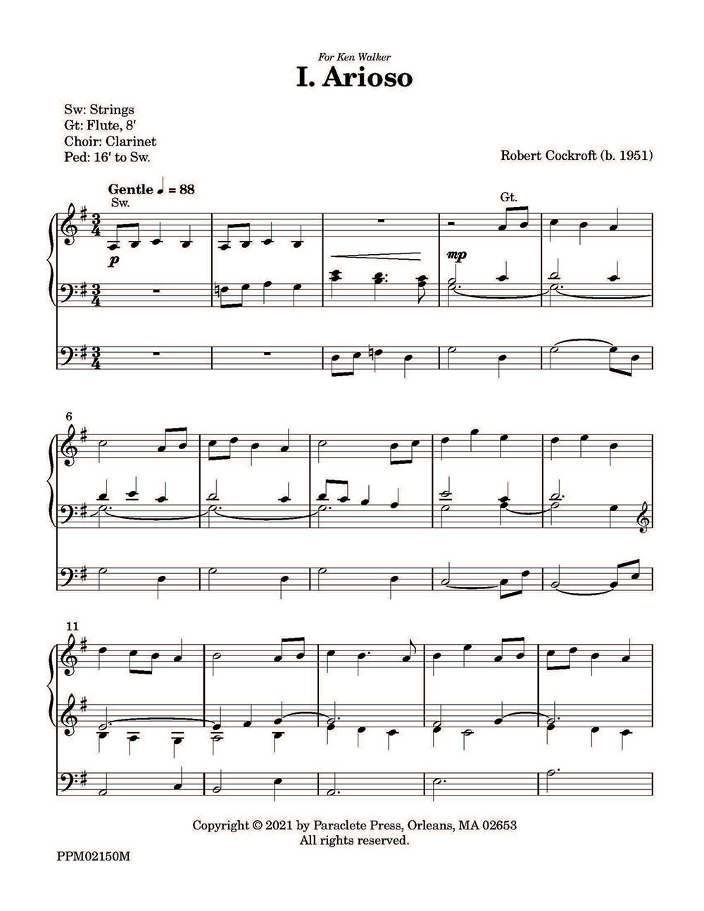 Three Quiet Pieces - Paraclete Press Sacred Music