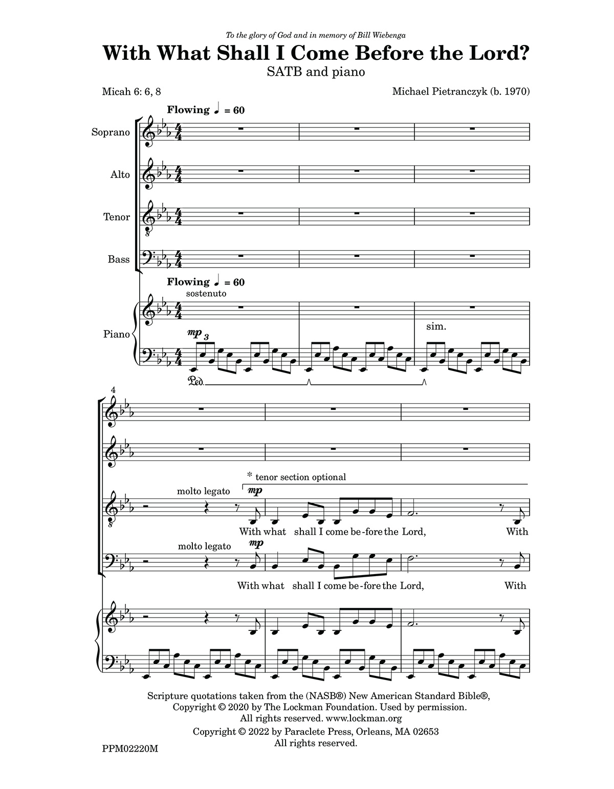 With What Shall I Come Before the Lord? - Paraclete Press Sacred Music