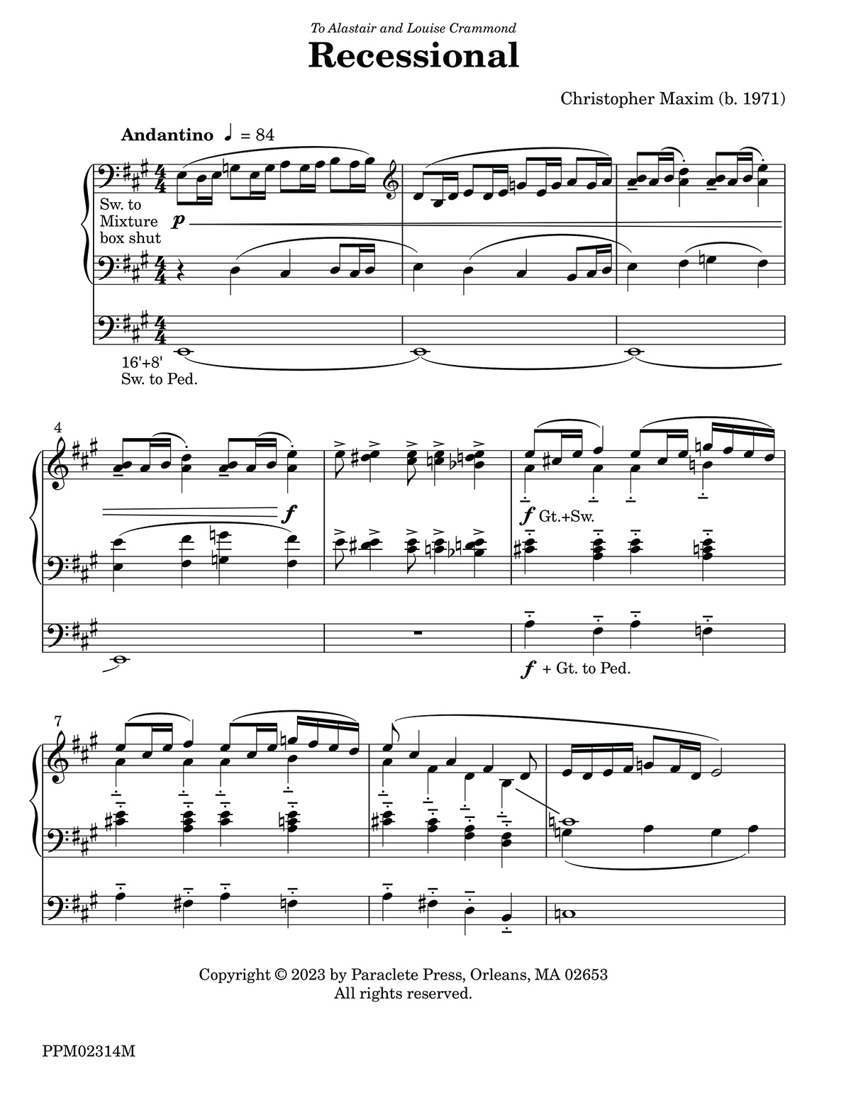 Recessional - Paraclete Press Sacred Music